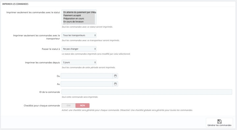 [Module PrestaShop] Préparation des commandes